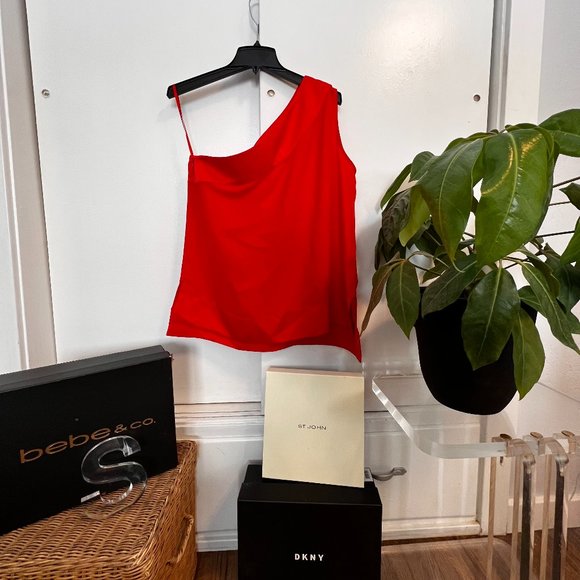 Banana Republic | Tops | One Shoulder Top With Zipper | Poshmark